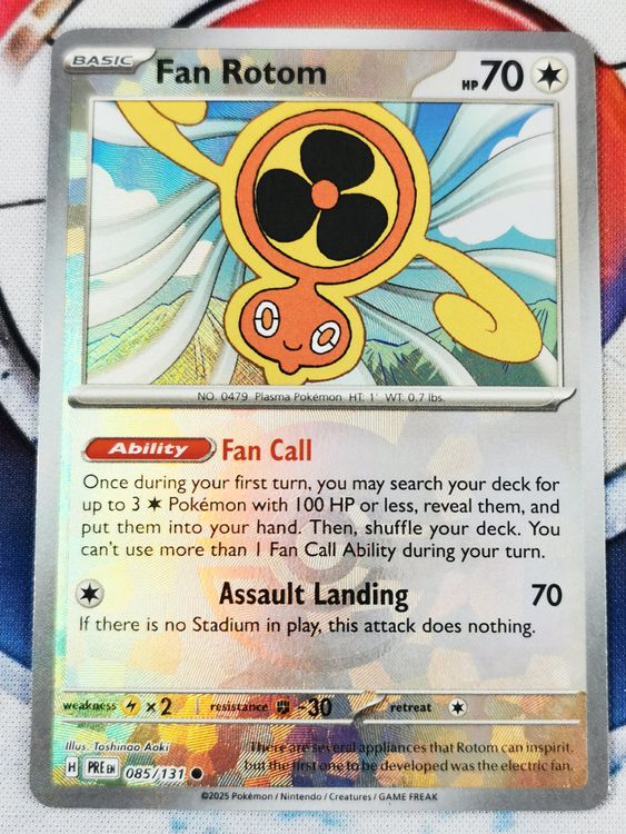 Pokémon Fan Rotom Pokeball 085/131 Prismatic Evolutions EN (Neu (gemäss ...