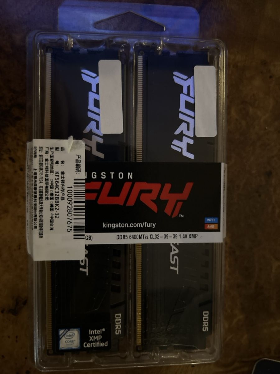 Kingston Fury Beast DDR5 6400MHz 32GB (2x16GB) RAM Neu (Neu und ...
