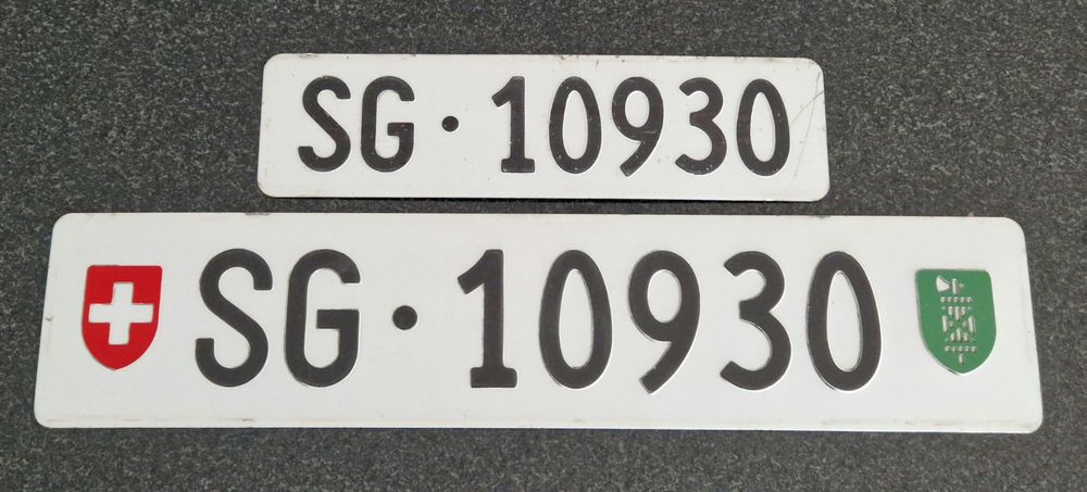 Autonummer / Kontrollschild SG 10930 (Gebraucht) in Oberriet SG für CHF ...