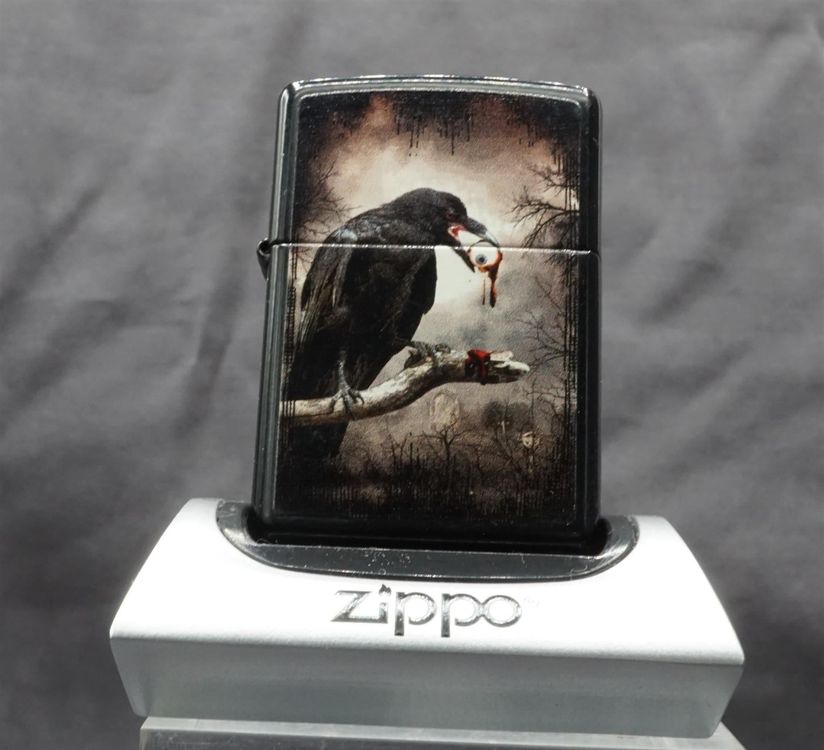 ZIPPO® Crow with eyeball 2012 gezündet | Kaufen auf Ricardo
