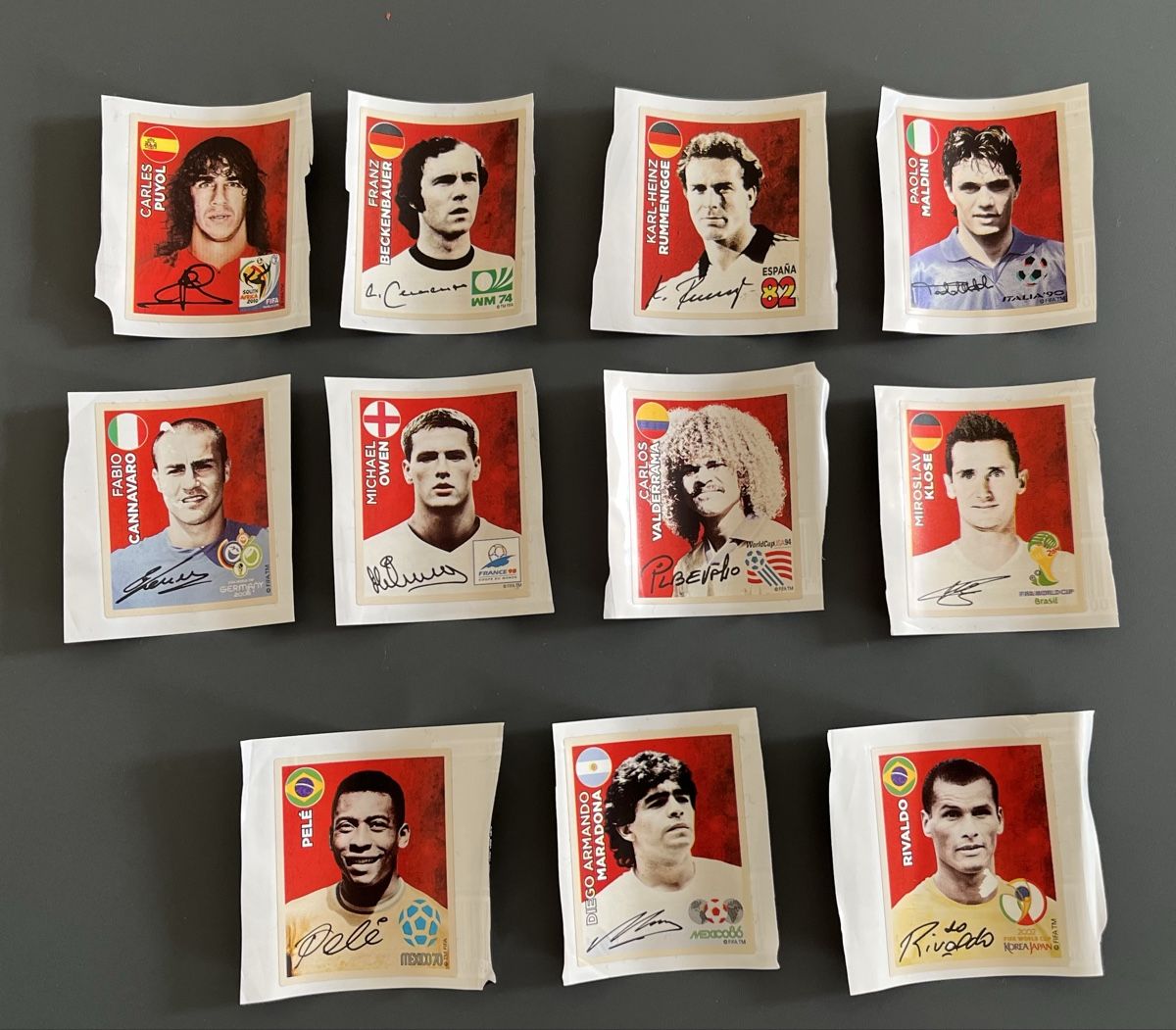 Coca cola Sticker seltene Legenden Top Zustand WM Fussball! (Neu ...