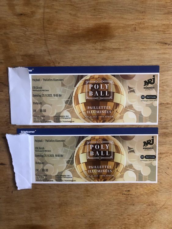2 Polyball 2023 Tickets (Neu (gemäss Beschreibung)) in Zürich für CHF 550 – mit Lieferung auf ...