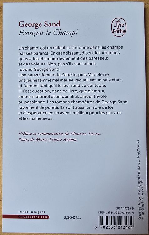 Georges Sand : François le Champi (Neuf) (Neuf avec emballage d'origine ...