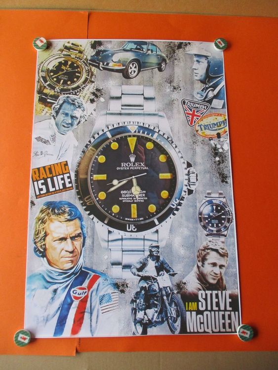 STEVE McQueen / Rolex Flagge – ca. 60 x 40 cm | Kaufen auf Ricardo