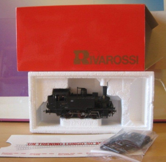 Rivarossi H0 Dampflok GR 835 der FS in 1:87, Petrollampen (Neu und originalverpackt) in ...