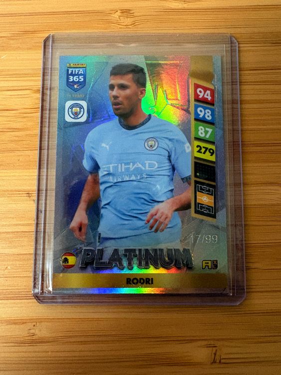 Rodri /99 Platinum Panini FIFA 365 Adrenalyn XL 2025 (Neu (gemäss ...
