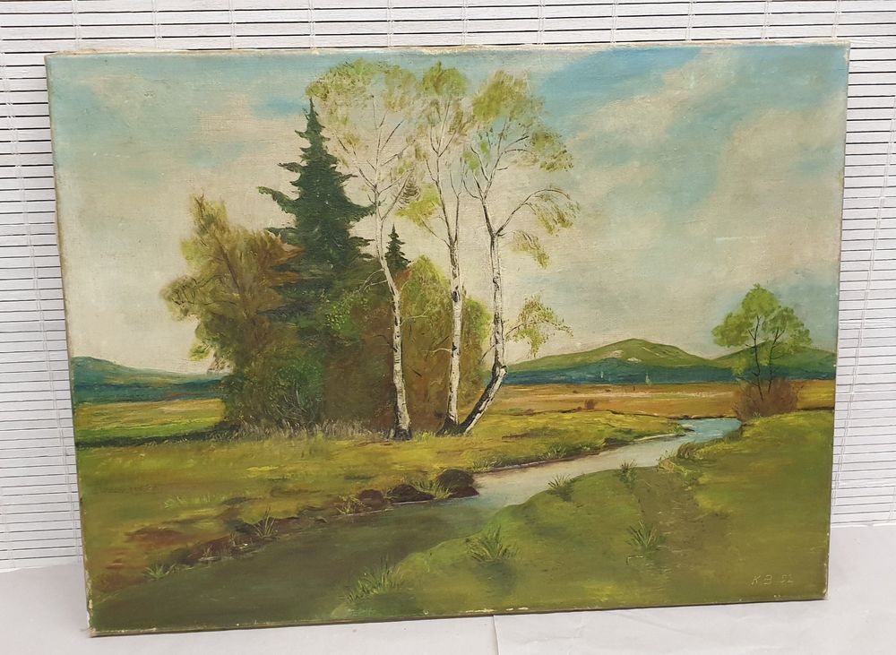 Gemälde Landschaft Monogramm | Kaufen auf Ricardo