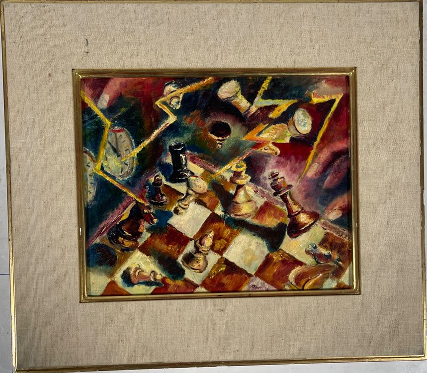 Sehr Interessante Gemälde Schach | Kaufen auf Ricardo