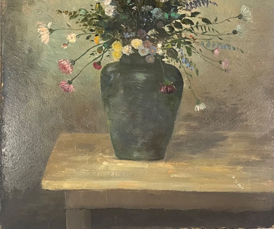 40. er Jahre Stilleben Gemälde mit sehr Schöne Farbe | Kaufen auf Ricardo