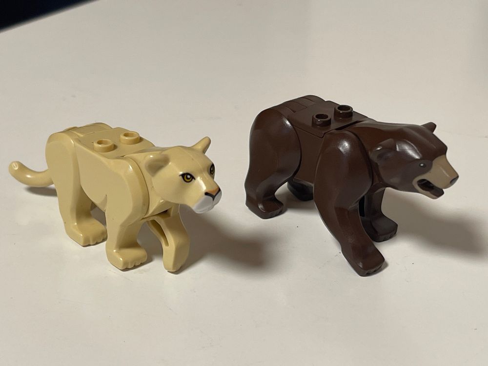 LEGO - 2 - TOLLE - WIELDE - TIEREN - LÖWIN - UND - BÄR | Kaufen auf Ricardo