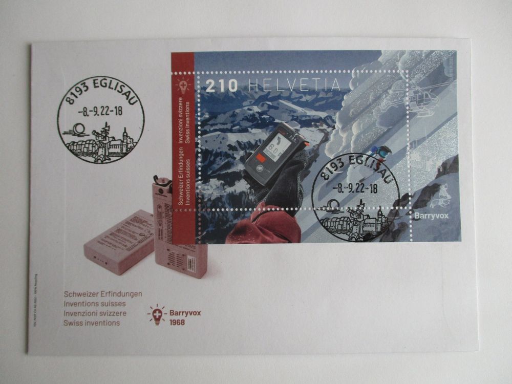 FDC Block Barryvox auf Brief klein 8193 Eglisau (Gebraucht) in Langnau ...