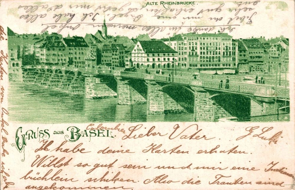 Carte Gruss aus Basel 1898 | Kaufen auf Ricardo