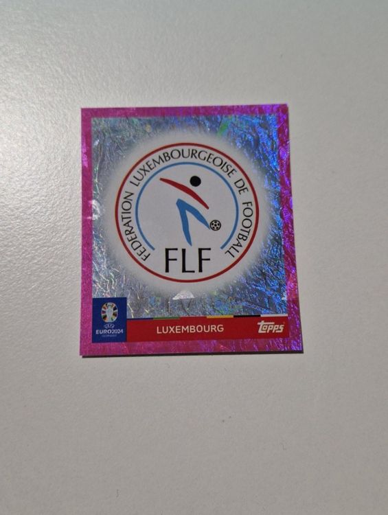 💥TOPPS EM 2024 / PINK - LUX 1 - Wappen Luxembourg | Acheter sur Ricardo