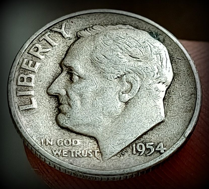 AMERIKA ONE DIME 1954 SILBER (Gebraucht) in Winterthur für CHF 2 – mit Lieferung auf Ricardo kaufen