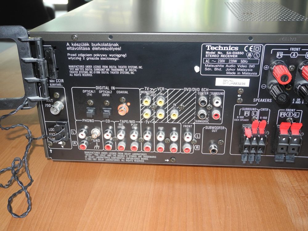 TECHNICS SA-DX850 SURROUND RECEIVER - TOP! (Gebraucht) in Fahrwangen ...