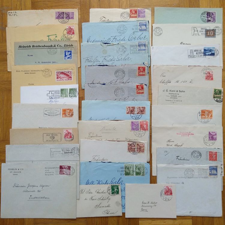 Sammlung Briefe Schweiz, alt - neu, Fundgrube Schuhschachtel (Gebraucht) in Koblenz für CHF 4 ...