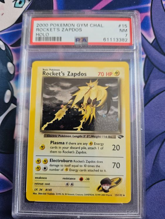Pokemon - Rocket's Zapdos - 15/132 - PSA 7 | Kaufen auf Ricardo