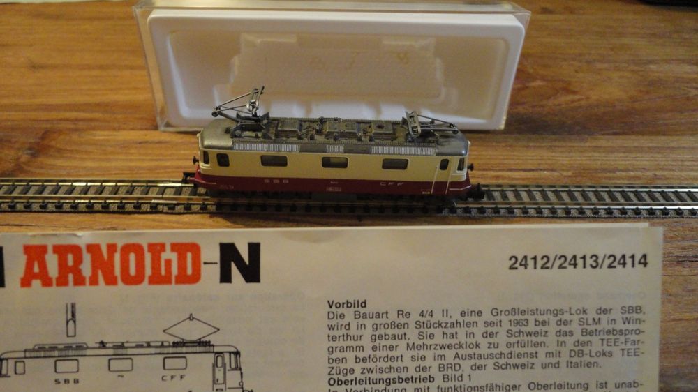 E-Lok Re4/4 TEE rot/beige SBB Arnold Spur N (Gebraucht) in Rheinfelden für CHF 61 – mit ...