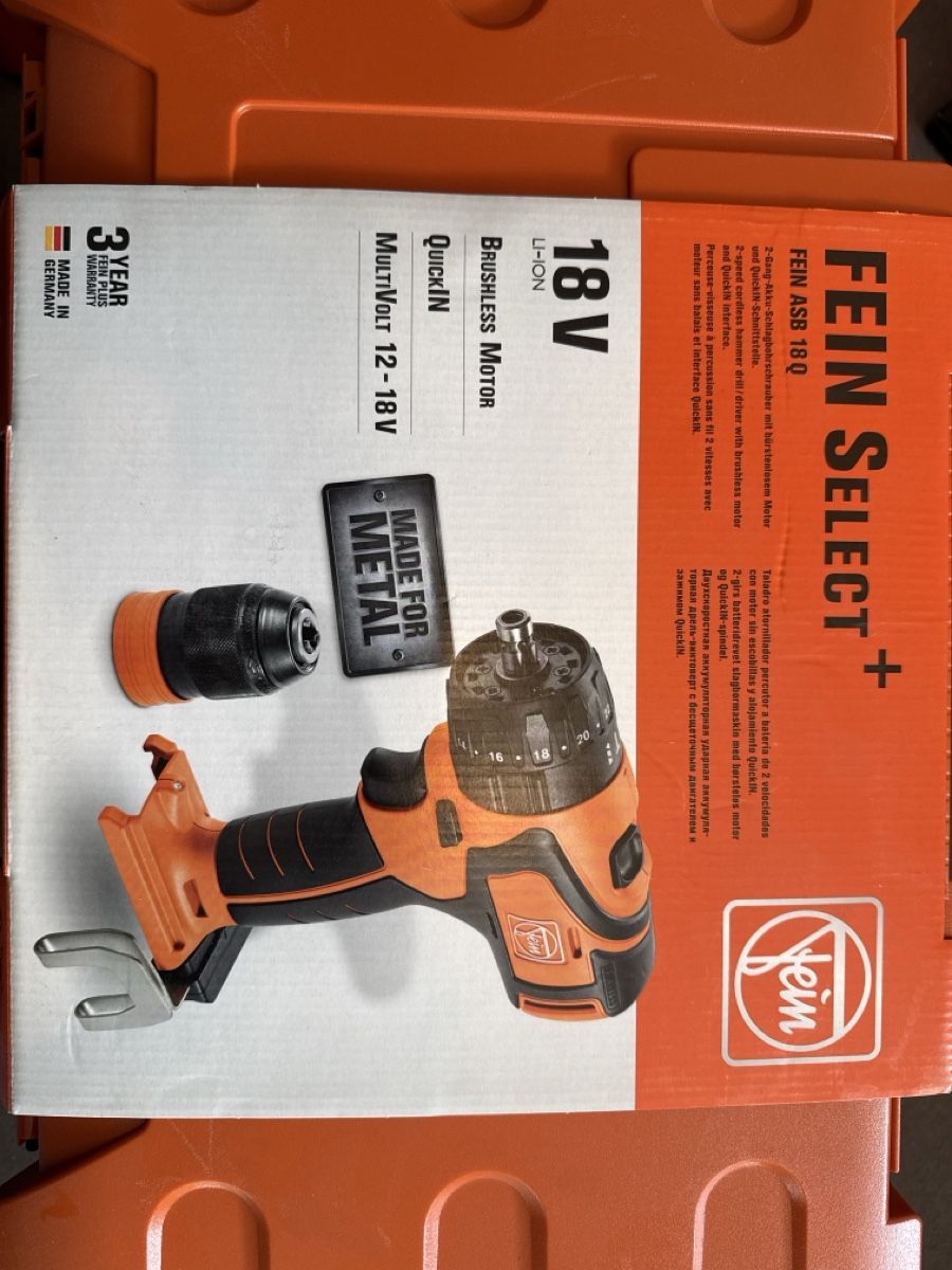 Fein Akku-Bohrschrauber ASB 18Q Select+, neuwertig! (Neu (gemäss ...