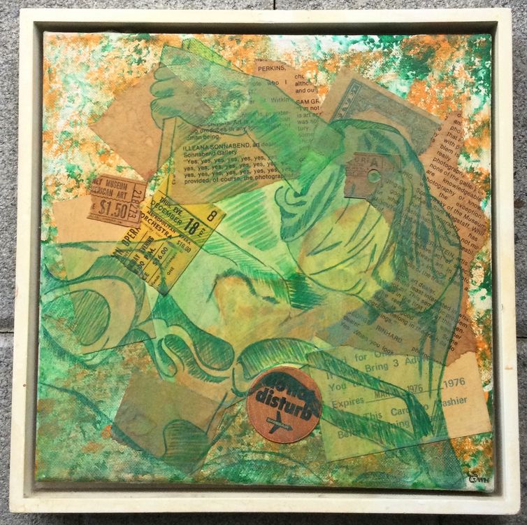 70. er. Jahre Abstrakte Collage Mischtechnik Monogrammiert (Gebraucht) in Root für CHF 15 – mit ...