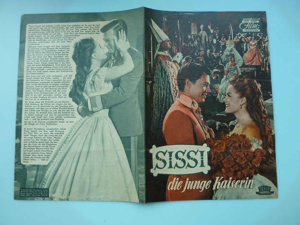 ROMY SCHNEIDER Kino-Programmheft Original Sissi Film (Gebraucht) in Therwil für CHF 3 – mit ...