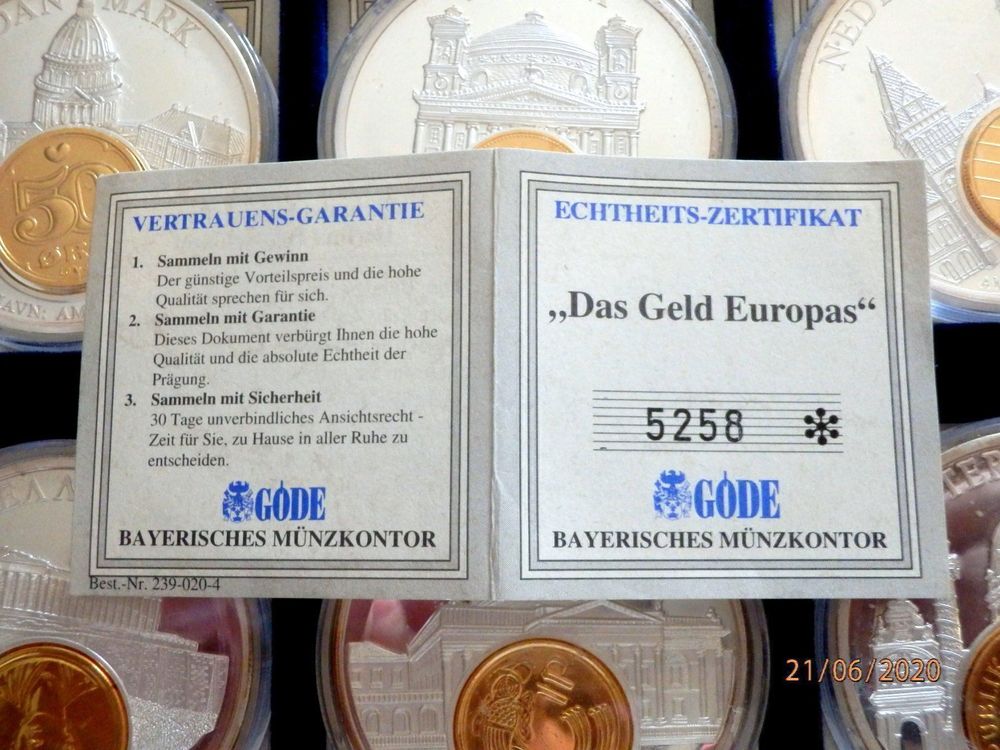 Münzen Sammlung, Das Geld Europas (Gebraucht) in Ueberstorf für CHF 90 ...