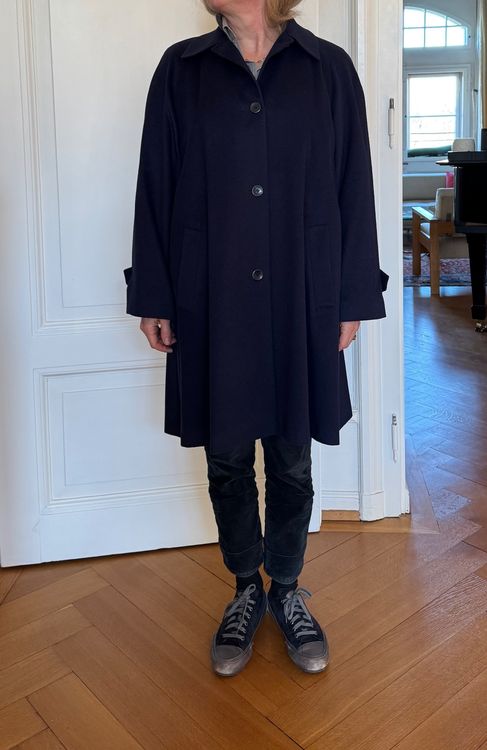 Light A-line Bally Wool Coat Women's 38 Blue Coat | Kaufen auf Ricardo