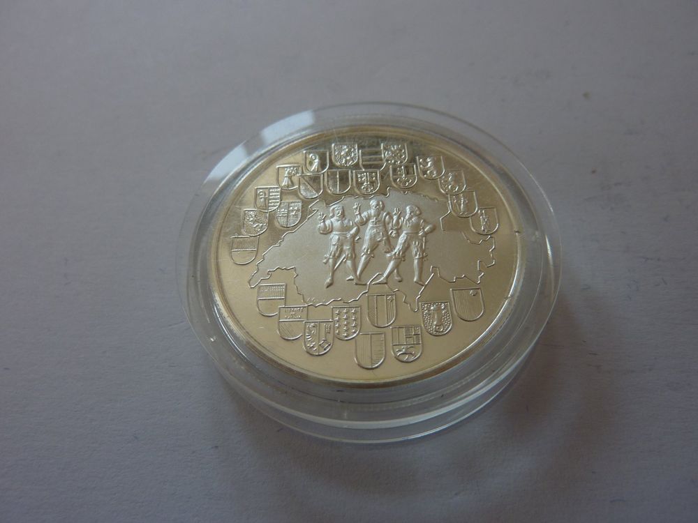 1 Unze - Silbermedaille : 500 Jahre Schweizer Garde 2006 (Neu und originalverpackt) in Birrwil ...