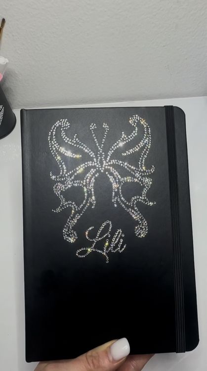 Notizbuch mit Strass-Schmetterling 🦋 (Neu und originalverpackt) in ...