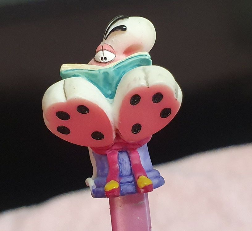 Diddl Figur - Stiftaufsatz - Diddl am lesen | Defekt (Gebraucht) in ...