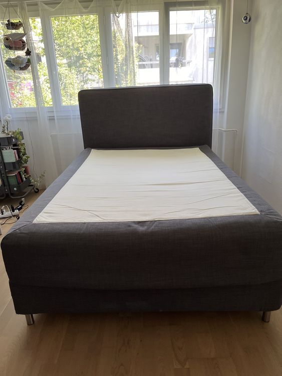 DUNVIK Boxspringbett von IKEA, 140/200 cm (Gebraucht) in Sissach für ...