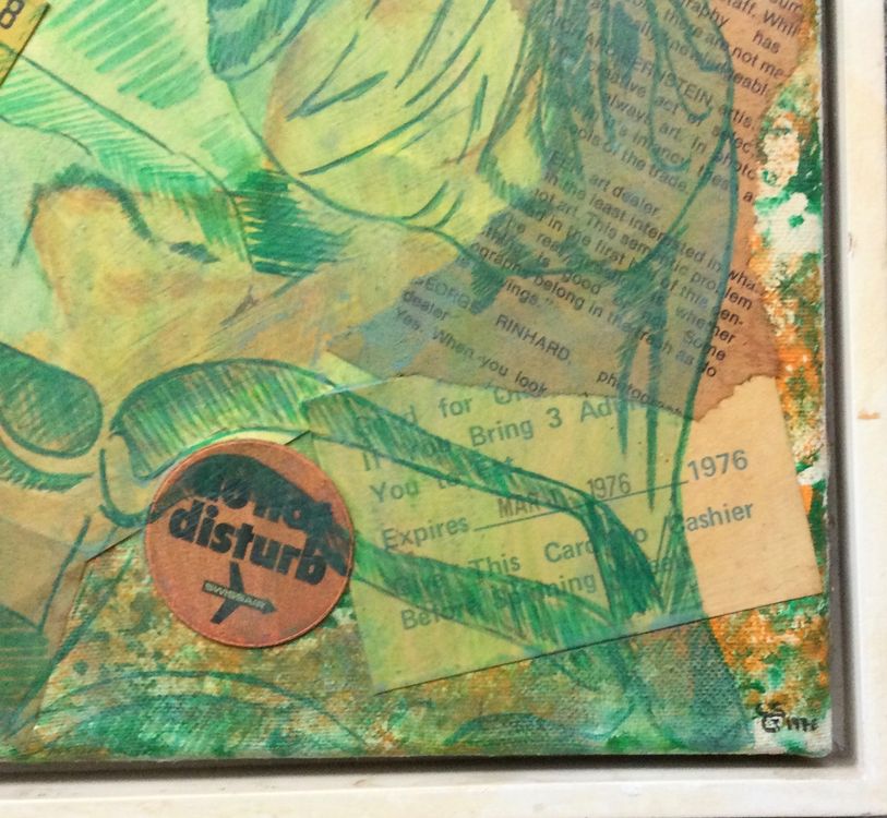 70. er. Jahre Abstrakte Collage Mischtechnik Monogrammiert (Gebraucht) in Root für CHF 15 – mit ...