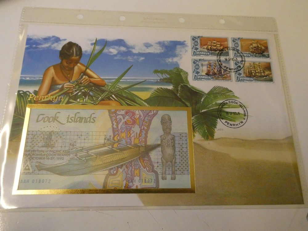 Cook Islands 1993, Banknotenbrief (Neu (gemäss Beschreibung)) in Hinterforst für CHF 4 – mit ...