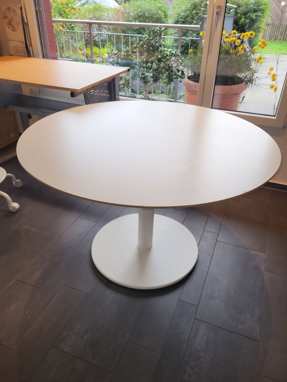 Wunderschne Runde Tisch Weiss Ebenbild
