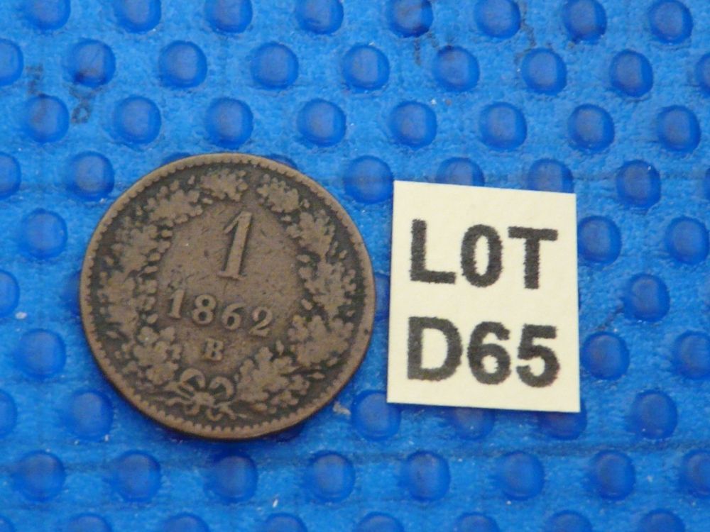 Österreich 1 Krz 1862 B LOT D65 (Gebraucht) in Dornach für CHF 2 – mit Lieferung auf Ricardo kaufen