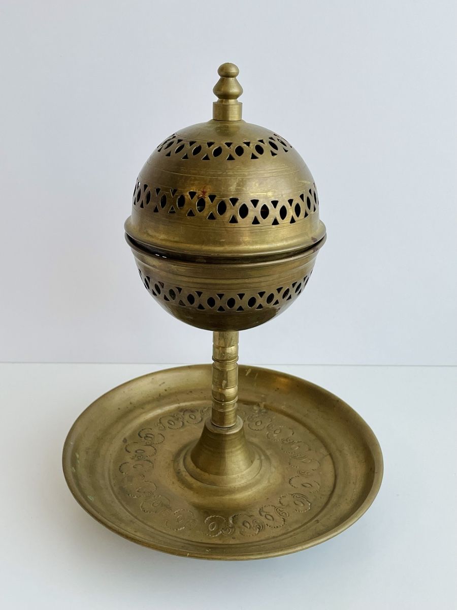 Lampe à encens ou parfum vintage en laiton. (D'occasion) à Genève pour ...