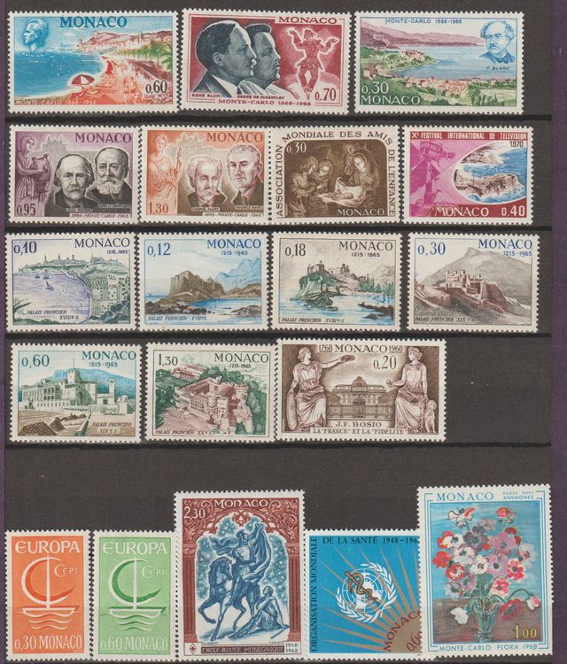 Monaco - Divers thèmes et années (Neu und originalverpackt) in Crans ...