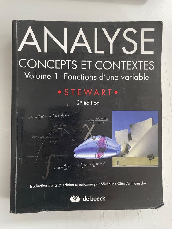 Analyse, concepts et contextes : Fonctions d'une variable (D'occasion ...