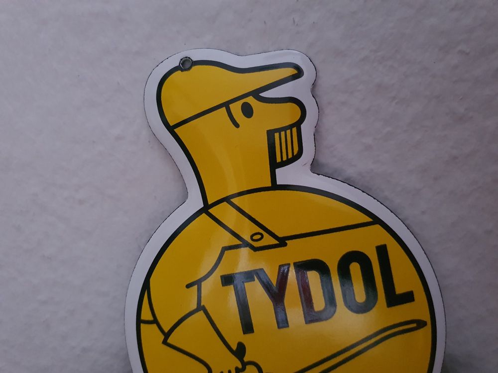 Emailschild Tydol Gasoline Logo Emaille Schild Reklame Retro (Neu ...