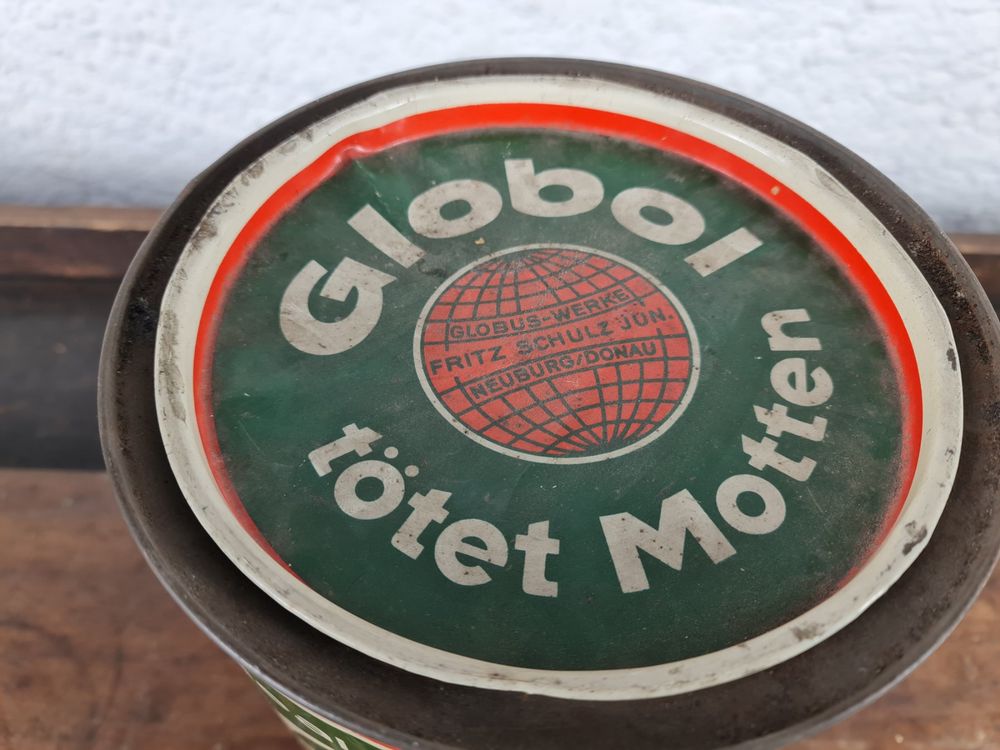 Antike Große Blechdose Dose Globol tötet Motten (Gebraucht) in Obfelden ...