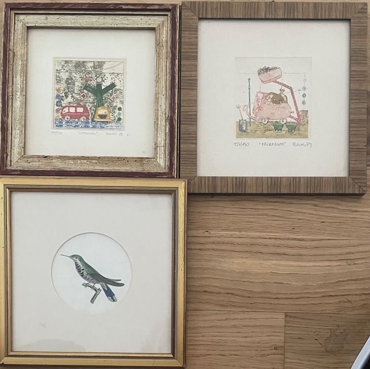 3xSehr Intressante Radierung Unl.Sig (Gebraucht) in Root für CHF 5 – mit Lieferung auf Ricardo ...