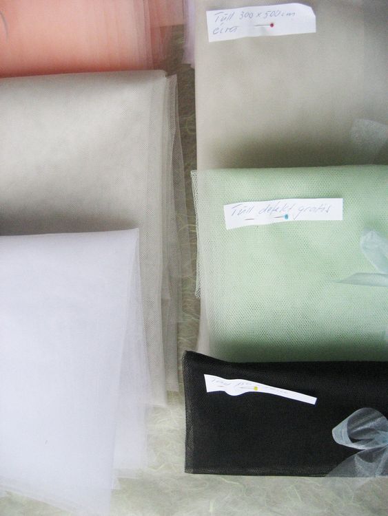Stoff Lot Tüll Stoffe - verschiedene Farben und Grössen (Gebraucht) in ...