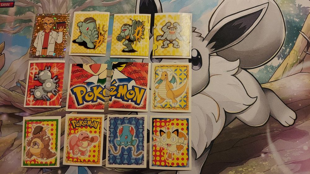 Dragoran Machomei Mauzi Eich Merlin Pokemon Sticker 1999 | Kaufen auf ...
