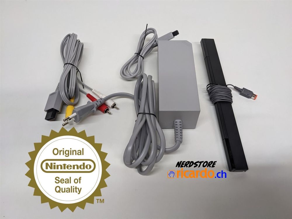 originales Nintendo Wii TV- Kabelset / Strom - AV - Sensor | Kaufen auf ...