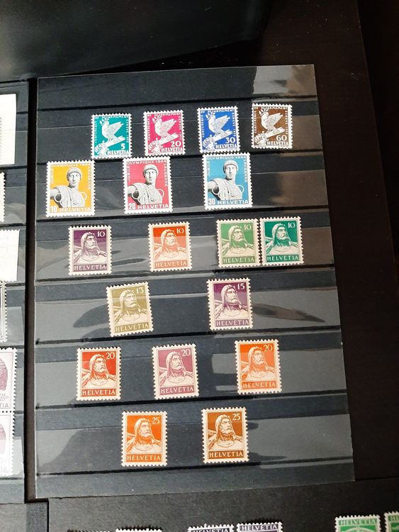 Briefmarkensammlung 8 Blatt (Gebraucht) in Konolfingen für CHF 19 – mit ...