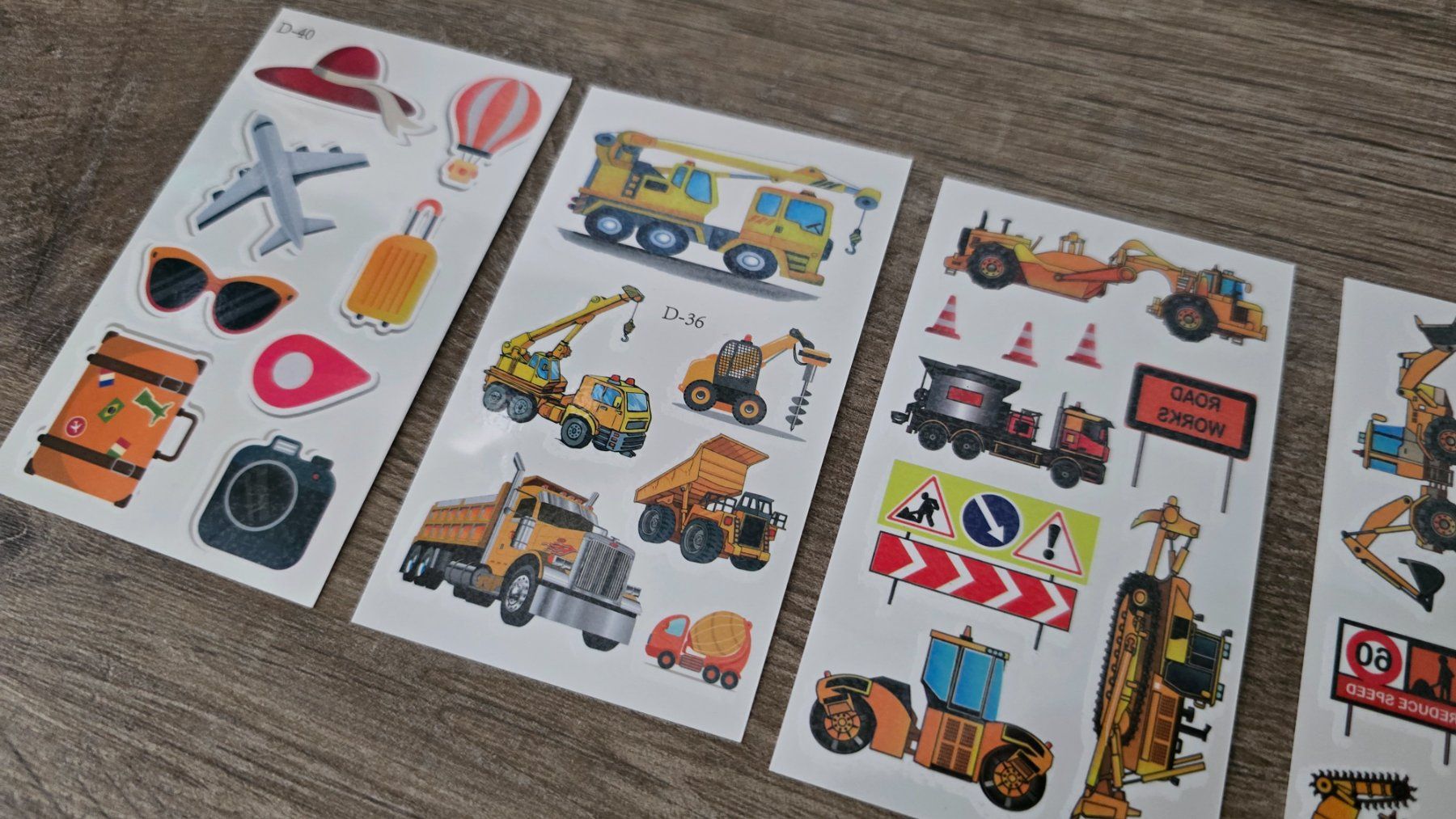 Abzieh Fake Tattoo - 5 Folien mit verschiedenen Motiven (Neu und ...