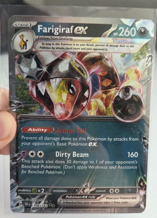 Farigiraf EX 108/162 TEF Pokémon Karte EN (Neu (gemäss Beschreibung ...