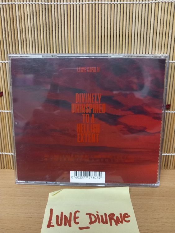Lewis Capaldi , Divinelly uninspired to a hellish extent ,CD (D ...