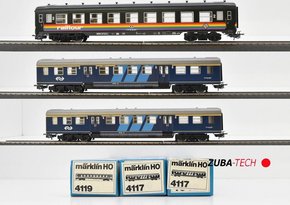 3x Märklin Personenwagen SNCB/NS H0 WS mit OVP (Neu (gemäss ...
