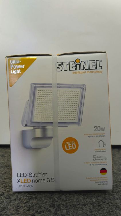 Steinel LED Strahler 20W XLED 3 SL, silber (Neu und originalverpackt ...